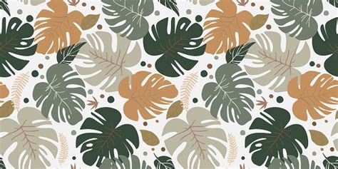 파스텔 완벽 한 Monstera 잎 패턴 흰색 배경에 자연스럽고 섬세한 색상 보호 스타일 열대 잎 디자인 섬유 엽서 웹 디자인 및 인쇄에 대 한 벡터 질감 0명에 대한 스톡