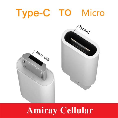 อะแดปเตอร์แปลงชาร์จ Type C เป็น Micro Usb สีขาว Shopee Thailand