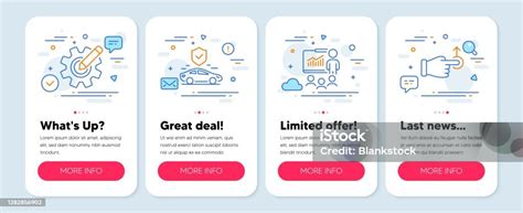 코그휠 운송 보험 프레젠테이션 기호와 같은 비즈니스 아이콘 집합입니다 드롭 라인 아이콘을 드래그합니다 벡터 가득 찬에 대한 스톡