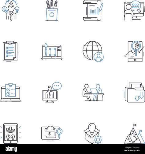 Innovation Strategy Line Icons Collection Disruptive Agility Creativity Ideation Adaptation