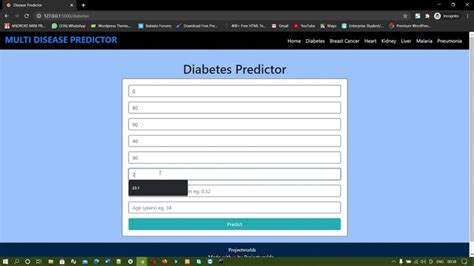Multiple Disease Prediction Using Machine Learning Python Flask Web App Machine Learning
