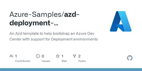 Github Azure Samplesazd Deployment Environments An Azd Template To