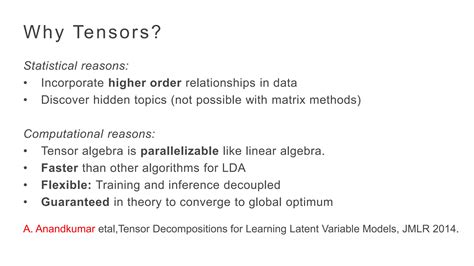 Role Of Tensors In Machine Learning Ppt