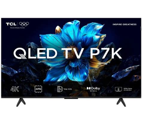 Smart TV TCL K UHD QLED P K Google TV AiPQ Google Assistente HDMI USB Boletando