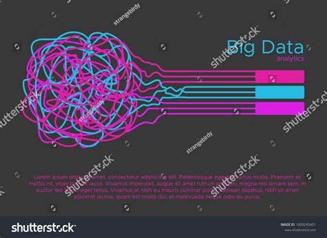 Big Data Science Illustration Machine Learning Stock Illustration