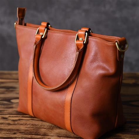 brown leather handbags for women