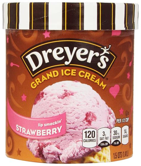 Dreyers Strawberry Ice Cream 15 Qt Frozen Grocery
