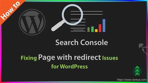 How To Fix Search Console Page With Redirect Issues For Wordpress Youtube