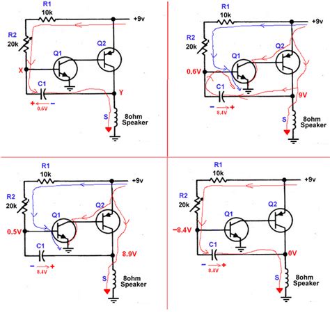 How Does This Circuit Really Work 2 Transistor Metronome Physics Forums