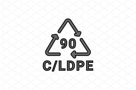 Composites Recycling Code C Ldpe 90 Graphic Objects ~ Creative Market