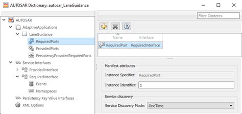 Configure Autosar Adaptive Elements And Properties Matlab And Simulink