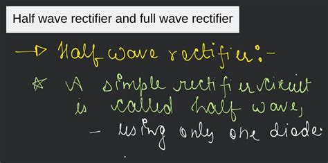 Half And Full Wave Rectifier Filo