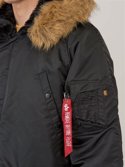 Alpha Industries N-3B Parka Lang Ekstremt Kaldt Vær Svart