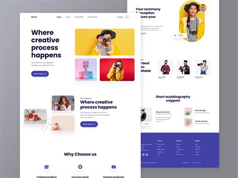 摄影网站设计figmaxdhtml格式源文件免费分享