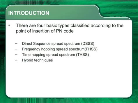 Spread Spectrum Techniques Ppt