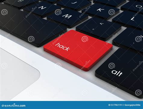 Hack Concept Stock Illustration Illustration Of Button 51796119