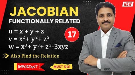 jacobian in partial differentiation solved problem 17 in hindi