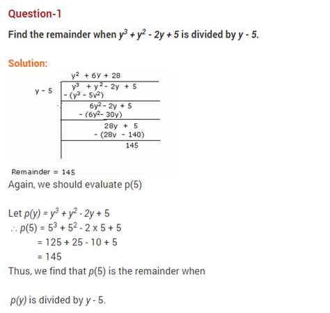 Polynomials Class 9 Extra Questions Merit Batch
