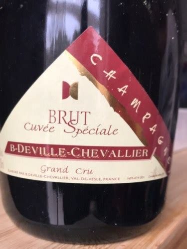 B. Deville Chevallier Cuvée Spéciale Brut Champagne Grand Cru | Vivino US
