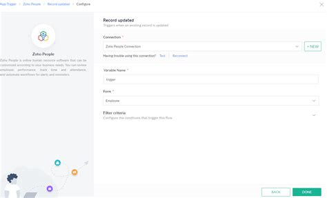 Zoho Flow Permissions For Zoho People