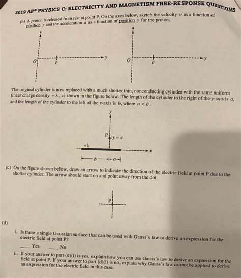 2019 Ap Physics C Electricity And Magnetism