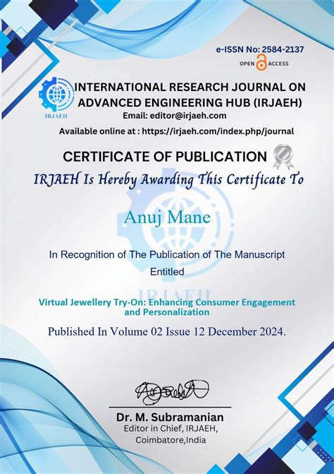 Research Innovation Ar Vr Anuj Mane