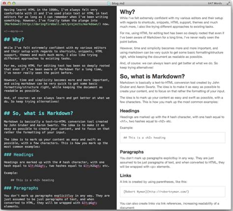 Using Markdown And The Mou Editor For Blogging Robert S TalkRobert S