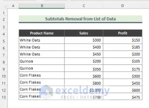 How To Remove Subtotals In Excel Easy Tricks ExcelDemy