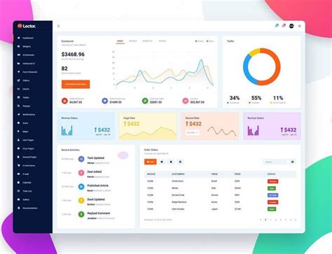 Free Modern Dashboard Template For Company Earning Systems Admin Panel