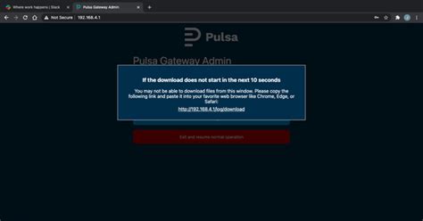 Downloading Gateway Logs Pulsa Sensors