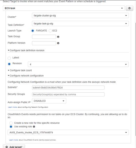 Amazon Web Services Aws Cloudformation Ecs Task Definition Arn Stack Overflow