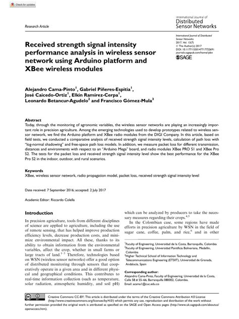 Cama Pinto и Др 2017 Received Strength Signal Intensity