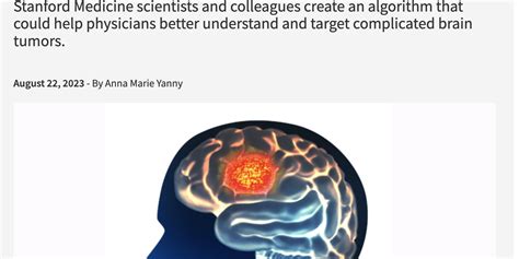 Stanford Researchers Look To Artificial Intelligence To Help Plan Gbm