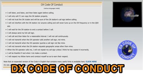 DX Code Of Conduct The DXZone