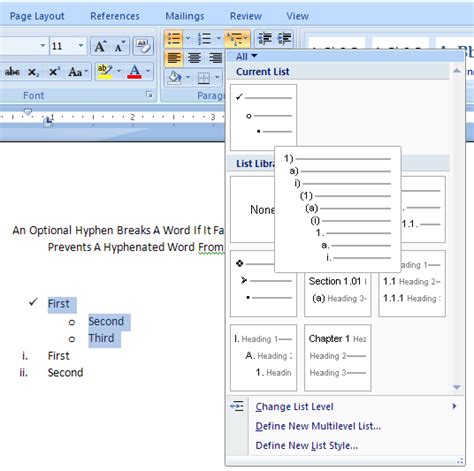 How To Create List Styles In Microsoft Word Lyndacom Tutorial Images