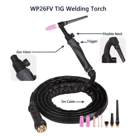 Wp26 Wp26fv Tig Welding Torch 200a Argon Arc Welding Gun Wp 26 Wp 26fv