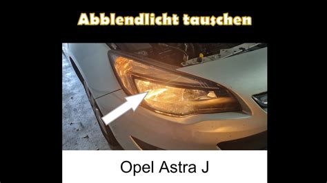 Opel Astra J Tagfahrlicht Birne Wechseln Anleitung