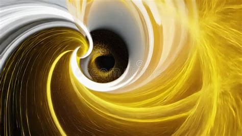 Golden Swirl with Black Hole Effect Stock Footage - Video of force, loop: 366857648