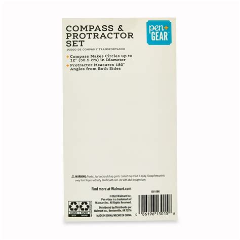 Protractor Compass Set