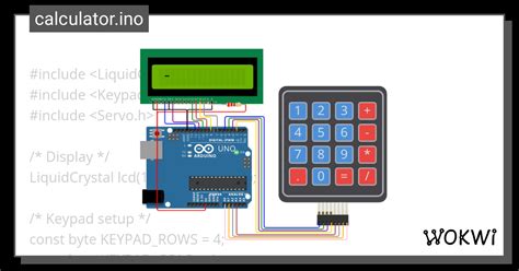 Calculator Ino Copy Wokwi ESP32 STM32 Arduino Simulator