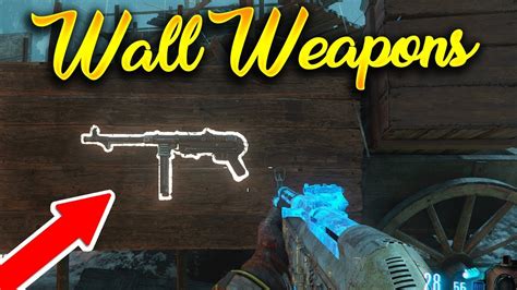 Top 10 Wall Weapons In Call Of Duty Zombies History Waw Bo3 Zombies