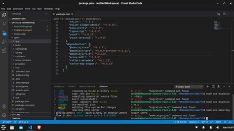 Typescript Adonis 5 Makemigration Command Not Found Any Idea