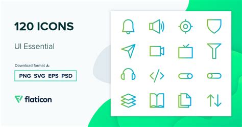 Ui Essential Icon Pack Gradient 120 Svg Icons