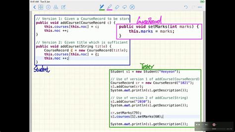 cs1b java tutorial 44 object oriented programming oop adding an alternative version of the