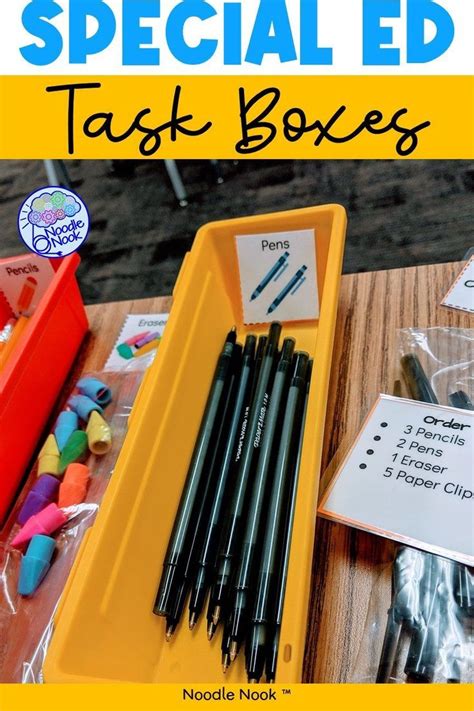 Dollar Store Work Task Boxes For Special Education 20 Activities With