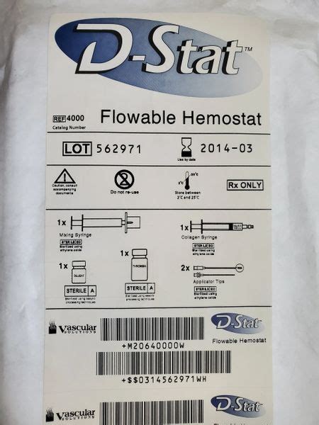 Vascular Solutions 4000 D Stat Flowable Hemostat X