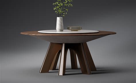 圆 餐桌 Visn家居