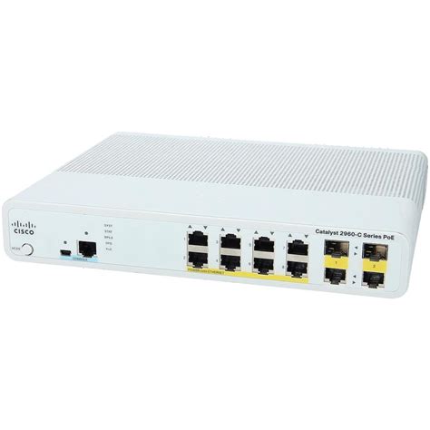 Cisco Catalyst Compact Switch C PoE Switch FE PoE X Dual Purpose Uplink G RJ