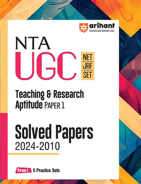 nta ugc net jrf set paper i solved papers 2024 2010 arihantbooks