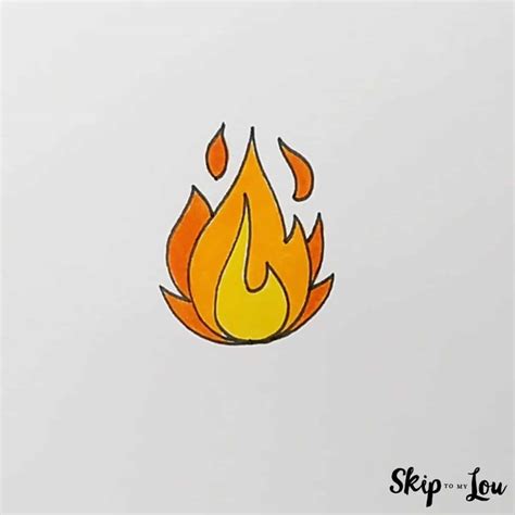 Flames Drawing Easy With Pencil